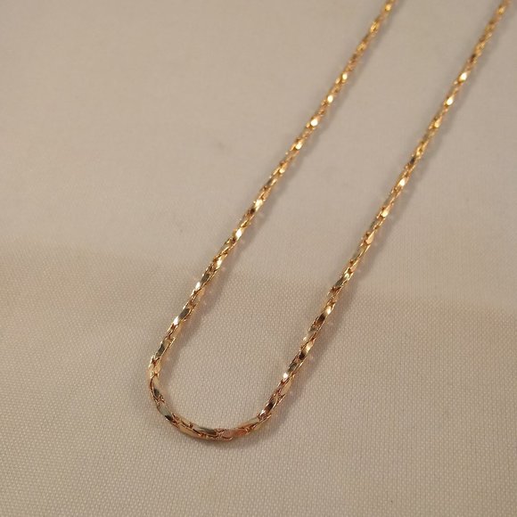 Jewelry | 18k Yellow Gold Filled Slim Snake Link Chain Rope Necklace 2 ...